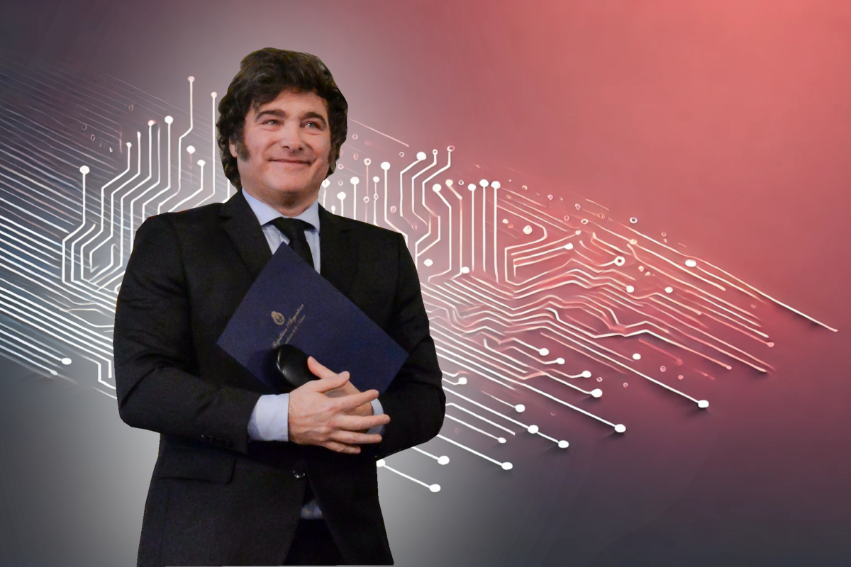 Milei irrumpió en un set televisivo para defender su plan económico ...