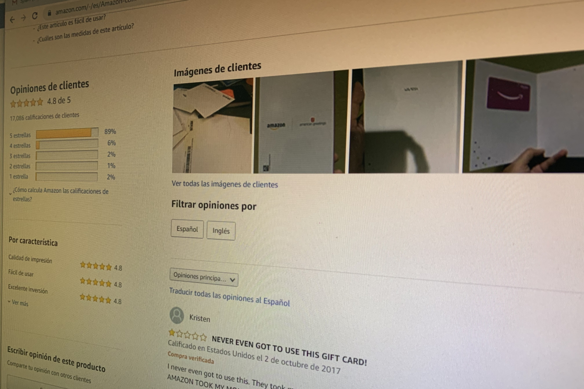 Amazon detecta reseñas negativas compradas ¿puede el comercio ...